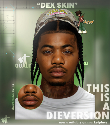 Second Life Marketplace - /DV/ DEX PREMADE SKIN (ELI)