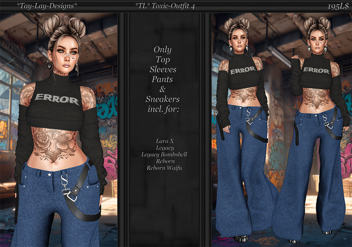 Second Life Marketplace - *Tay-Lay-Designs* Toxic-Outfit 4