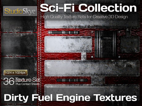 Second Life Marketplace - Studio Skye Sci-Fi Textures - 36 Dirty Fuel ...