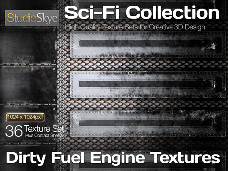 Second Life Marketplace - Studio Skye Sci-Fi Textures - 36 Dirty Fuel ...