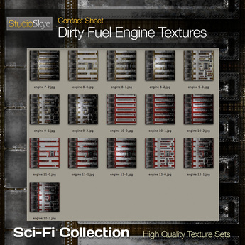 Second Life Marketplace - Studio Skye Sci-Fi Textures - 36 Dirty Fuel ...