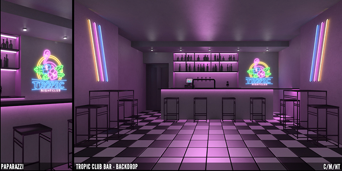Second Life Marketplace - Paparazzi - BACKDROP - Tropic Club Bar 2