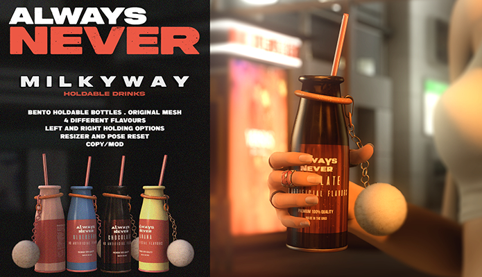 Second Life Marketplace - Always Never. Milkyway Drinks
