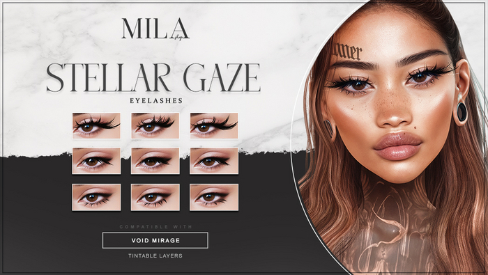 Second Life Marketplace - .MILA. Stellar Gaze Eyelashes [VOID Mirage]