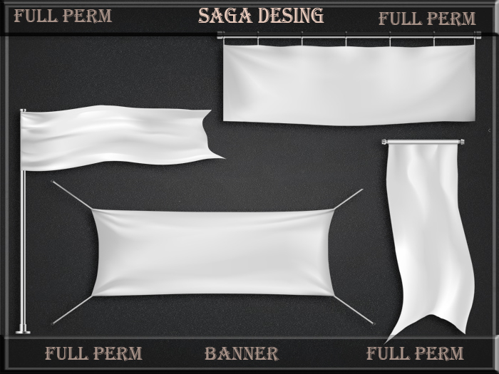 Second Life Marketplace - ''SaGa Design'' Full Perm ''Banner ''017