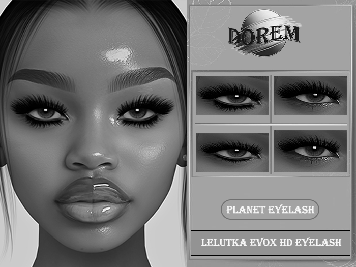 Second Life Marketplace - **DOREM BEAUTY** Planet Eyelash--EVOX-DEMO