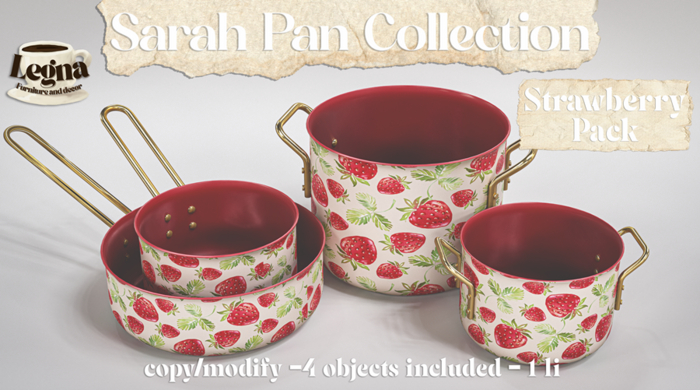 Second Life Marketplace - - Legna - Sarah Pan Collection (Strawberry Pack)