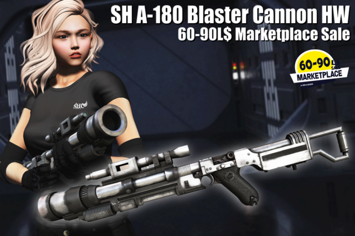 Second Life Marketplace - SH A-180 Blaster Cannon HW F (Unpack)