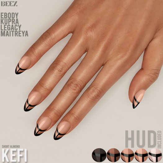 Second Life Marketplace - [BEEZ] KEFI - SHORT ALMOND