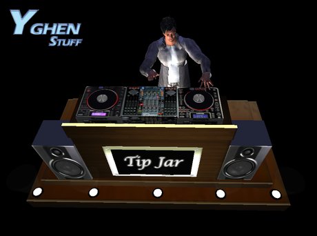 Second Life Marketplace - YGHEN DJ Booth with TipJar