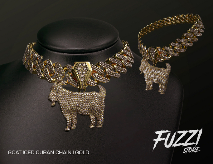 Second Life Marketplace - FUZZI STORE - GOAT ICED CUBAN CHAIN