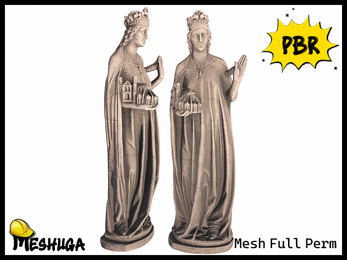 Second Life Marketplace - Meshuga PBR The Holy Empress Statue FULL PERM ...
