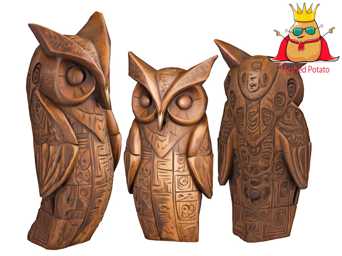Second Life Marketplace - Meshed Potato - Wisdom Owl Full Perm