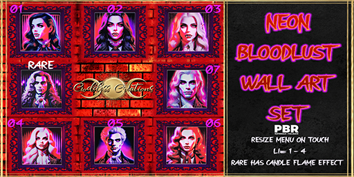 Second Life Marketplace - )O( GC: Neon Blood Lust RARE