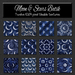 Second Life Marketplace - *Wallflowers* Moon & Stars Batik