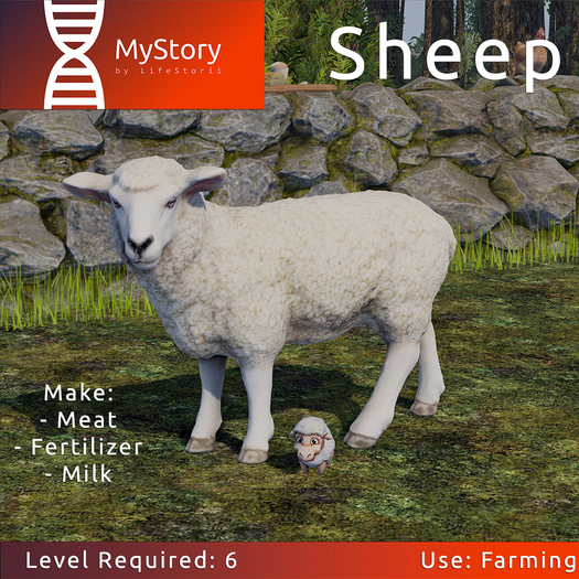 Second Life Marketplace - MyStory Sheep (v1.6)