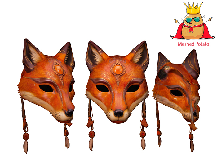 Second Life Marketplace - Meshed Potato Fox Mask Full Perm