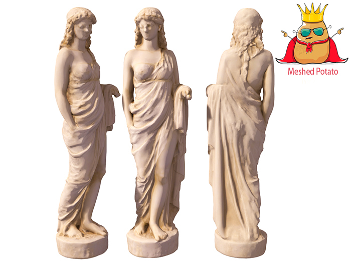 Second Life Marketplace - Meshed Potato Greek Statue Full Perm