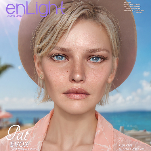 Second Life Marketplace - enLight PAT 5-satin BOM *Head skins* (EvoX)