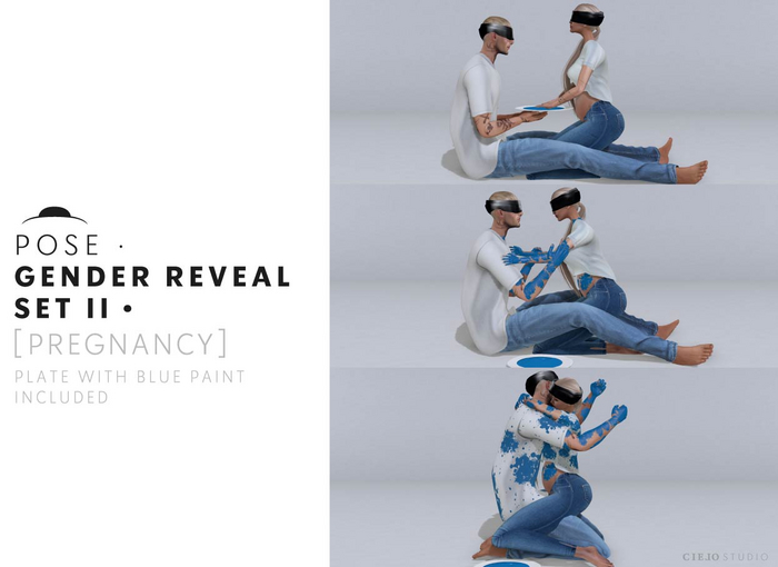 Second Life Marketplace - CIELO STUDIO - Pose GENDER REVEAL (SET II)