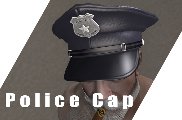 Second Life Marketplace - Police Cap - High LOD & Quality Details ( Cop ...