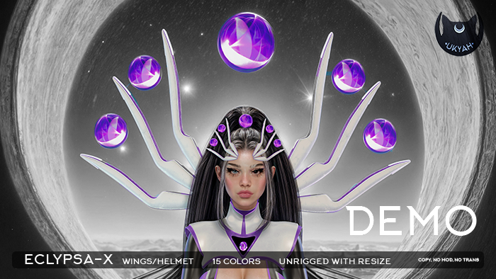 Second Life Marketplace - ~UKYAH~ Eclypsa - X Wings/Helmet - DEMO