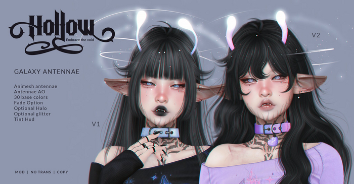 Second Life Marketplace - - Hollow - Galaxy Antennae [V1]