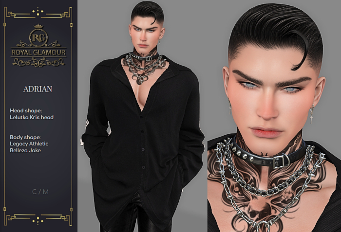 Second Life Marketplace - RG. 25 ADRIAN LEL KRIS EVOX + LEGACY MALE ...