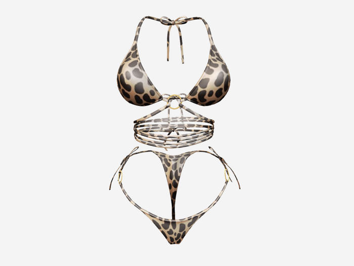 Second Life Marketplace - REVOLUTION - Nyla Bikini (Leopard Print)