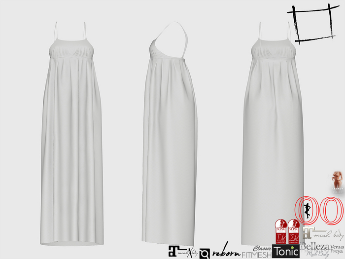 Second Life Marketplace - FullPerm Breeze Maxi Long Dress Maitreya 5.3 ...