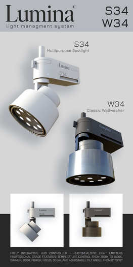 Second Life Marketplace - LUMINA - S34 & W34 2K PBR Spotlight ...