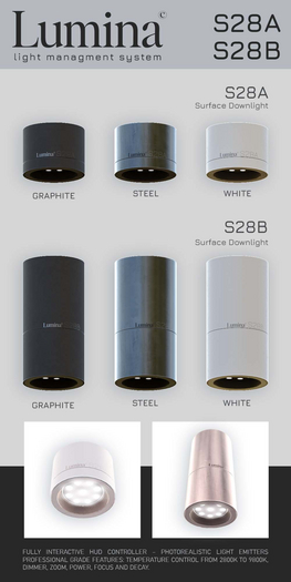 Second Life Marketplace - LUMINA - S28 2K PBR Surface Spotlight ...