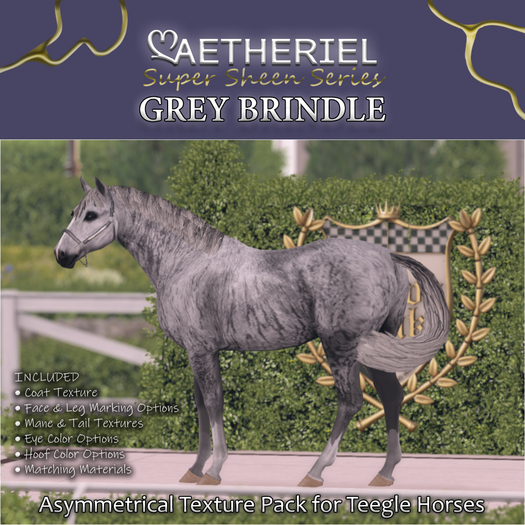Second Life Marketplace - { AETHERIEL } Super Sheen: Grey Brindle ...