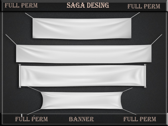 Second Life Marketplace - ''SaGa Design'' Full Perm ''Banner ''036