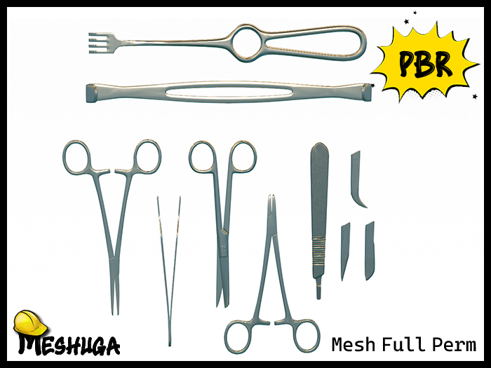 Second Life Marketplace - Meshuga PBR Medical Surgical Instruments FULL ...