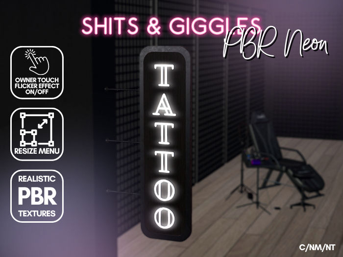 Second Life Marketplace - [S&G] Tattoo - PBR SIGN