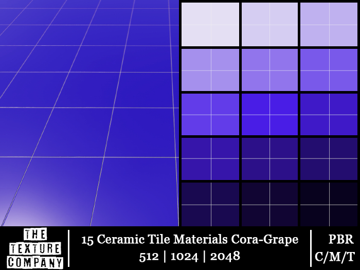 Second Life Marketplace - The Texture Company - 15 Ceramic Tile ...