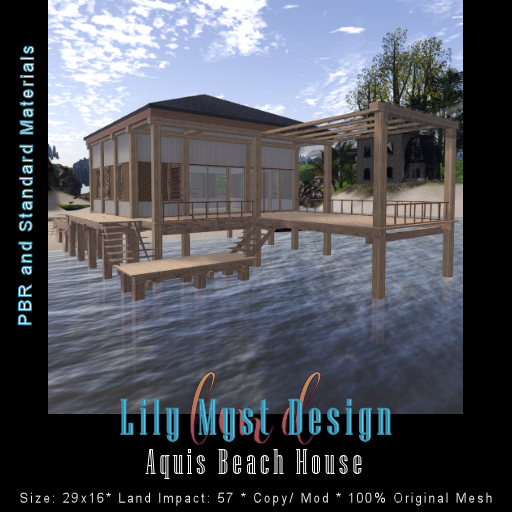 Second Life Marketplace - Lily Myst Design Aquis Beach House