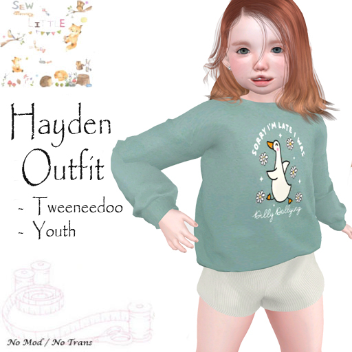 Second Life Marketplace - -S- Hayden Outfit Tweeneedoo & Youth