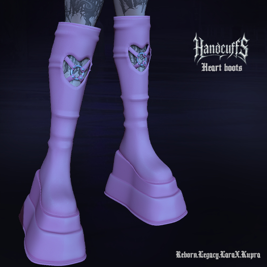 Second Life Marketplace - Handcuffs- Heart boots pink