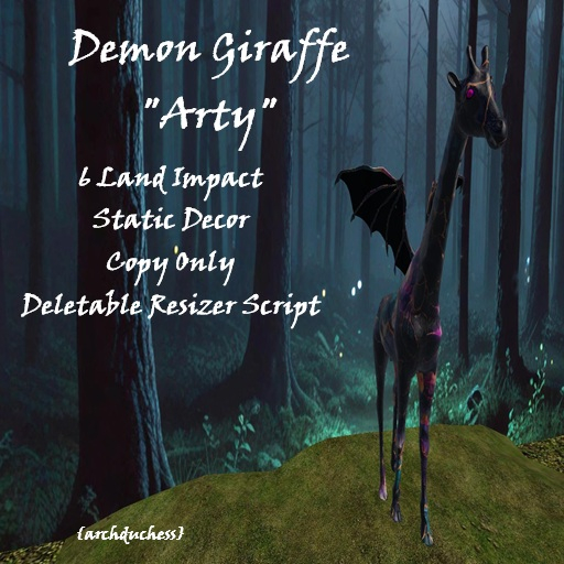 Second Life Marketplace - {archduchess} Demon Giraffe "Arty"