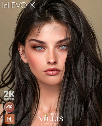 Second Life Marketplace - E.BEAUTY - MELIS SKIN VELOUR - SUNKISS [LELUTKA EvOX]