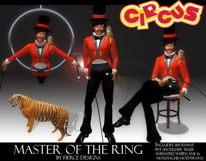 Second Life Marketplace - ::FIERCE DESIGNS::MASTER OF THE RING Mens ...