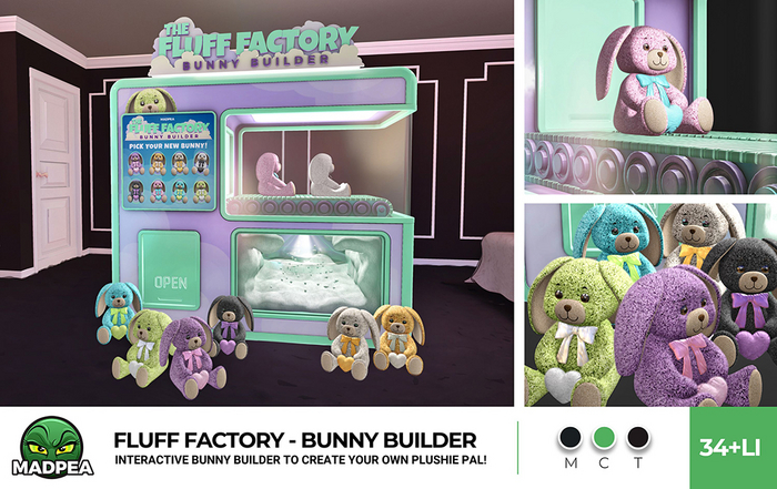 Second Life Marketplace - MadPea Fluff Factory - Bunny Builder
