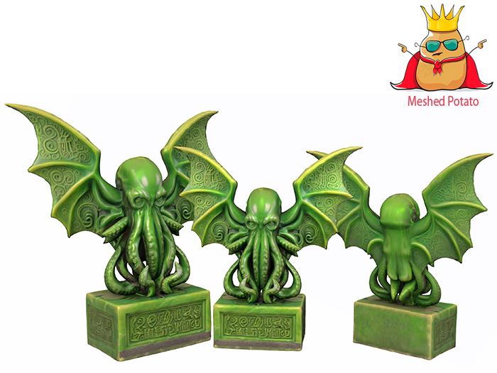 Second Life Marketplace - Winged Octopus Statue Full Perm