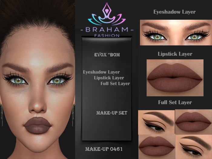Second Life Marketplace - '' Braham Fasihon ''Make Up EvoX ''Bom'' 0461