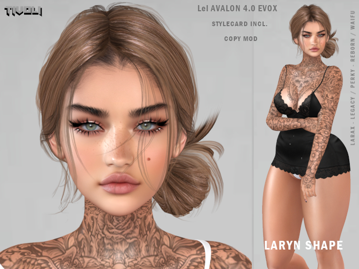 Second Life Marketplace - -Tivoli inc - Avalon Shape Lelutka AVALON Shape 4.0 evox