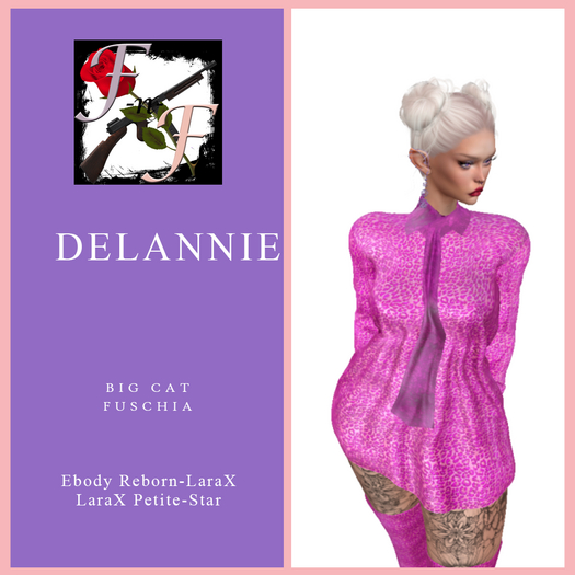 Second Life Marketplace - Delannie Big Cat Fuschia