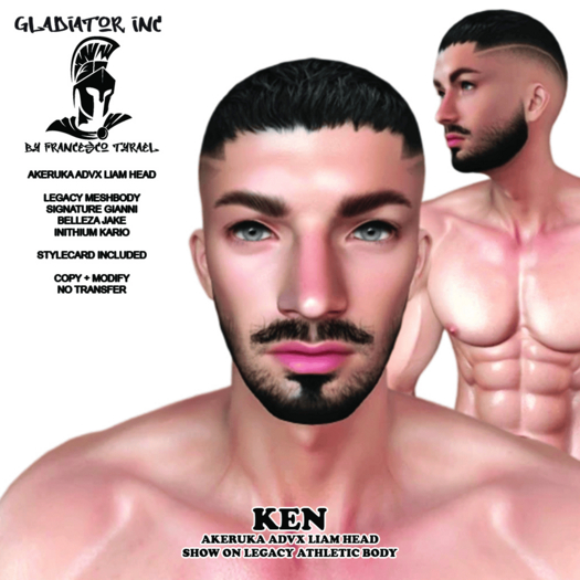 Second Life Marketplace - GladiatorShape - Ken - [AK EvoX Liam]