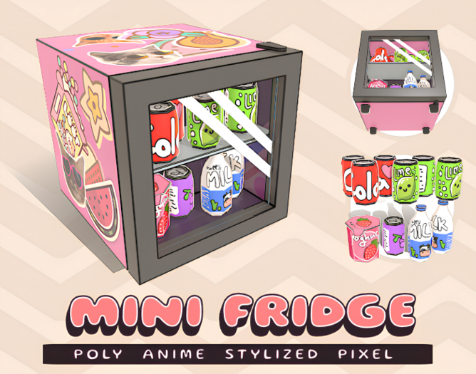 Second Life Marketplace - Mini Fridge - Cute Version